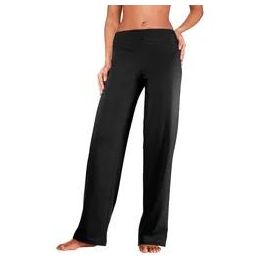 Homewearhose Vivance, Damen, Gr. 52/54, N-Gr, schwarz, Strick, Obermaterial: 60% Baumwolle, 40% Polyester, unifarben, Basic, bequem lang, Hosen, mit geradem Bein, Loungewear
