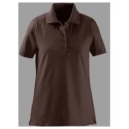 Poloshirt Casual Looks "Poloshirt", Damen, Gr. 44, braun, 100% Baumwolle, unifarben, ohne Ausschnitt, Shirts, Topseller