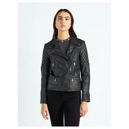 Lederjacke Maze "Solna", Damen, Gr. XS, schwarz, Obermaterial: 100% Lammleder. Futter: 100% Polyester, Jacken