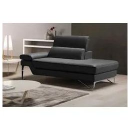 Ottomane Egoitaliano "Princess, elegantes Designsofa mit erstklassigem Sitzkomfort", schwarz, B:177cm H:95cm T:108cm, Leder &raquo;BULL&laquo; (echtes Rindsleder). Geschliffenes, pigmentiertes und behandeltes Rindsleder mit einer Dicke von 1, 3-1, 5 mm. Dieses Leder zeigt eine ziemlich weiche Hand mit einem halb undurchsichtigen Aussehen. Es handelt sich um ein gesch&uuml;tztes Leder. Eine leichte Deckschicht sch&uuml;