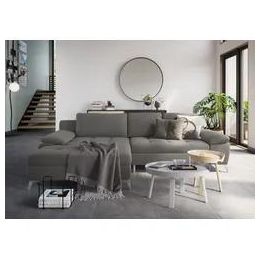 Sit & More Ecksofa SIT & MORE "Latigo L-Form", braun (schlamm), B:290cm T:163cm, Sofas, Ecksofa, mit Mega-Recamiere, wahlweise mit Bettfunktion und Bettkasten