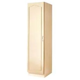 Wiho-K&uuml;chen Seitenschrank WIHO K&Uuml;CHEN "Linz", beige (front: magnolia, korpus: sonoma eiche), B:50cm H:200cm T:60cm, Schr&auml;nke, Seitenschrank, 50 cm breit