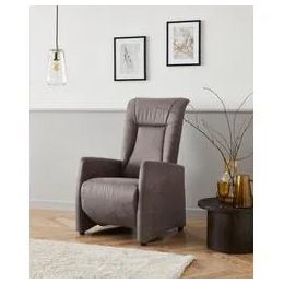 Sit & More TV-Sessel SIT & MORE "Melissa", grau (anthrazit), B:71cm H:113cm T:85cm, 100% Polyester, Sessel, wahlweise elektrisch oder manuell verstellbar, optional Aufstehhilfe