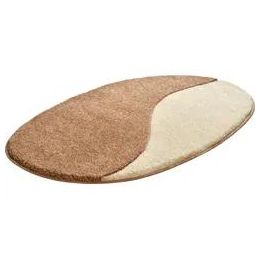 Badematte Grund "Orbis", beige, H:24mm, Polyacryl, Badematten, Badematte, zweifarbiger Badematte