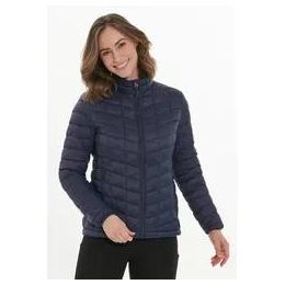 Outdoorjacke WHISTLER "Kate", Damen, Gr. 40, blau (dunkelblau, blau), 100% Nylon, unifarben, normal, hoch geschlossener Ausschnitt, Jacken Outdoorjacke, in tollem Stepp-Design