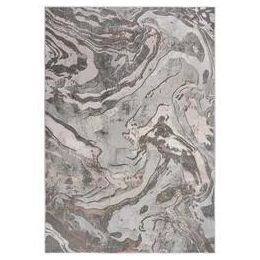 Teppich FLAIR RUGS "Marbled", rosa (ros&eacute;), B:120cm H:12mm L:170cm, Kunstfaser, Teppiche, Teppich, dezenter Glanz, mehrfarbig, modernes Marmor-Design