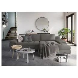 Sit & More Ecksofa SIT & MORE "Latigo L-Form", grau (hellgrau), B:290cm T:163cm, Sofas, Ecksofa, mit Mega-Recamiere, wahlweise mit Bettfunktion und Bettkasten