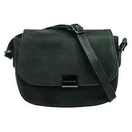 Umh&auml;ngetasche Bruno Banani, Damen, Gr. B/H/T: 21cm x 16cm x 6cm onesize, gr&uuml;n, Leder, unifarben, Taschen Umh&auml;ngetasche, echt Leder