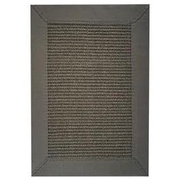 Sisalteppich Astra "Manaus" Gr. 4, grau (lava), B:140cm H:6mm L:200cm, Sisal, Teppiche, Sisalteppich, echtes Sisalprodukt, Wohnzimmer
