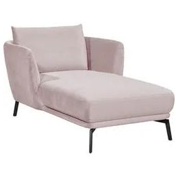 Sch&ouml;ner Wohnen Loungesessel "Pearl Relaxsessel mit tollem Sitz- und Relaxkomfort, bequem", rosa (rosewood velvet), B:101cm H:85cm T:161cm, SCH&Ouml;NER WOHNEN-KOLLEKTION, Sessel, elegant und zeitloses Design, schmale Armlehnen
