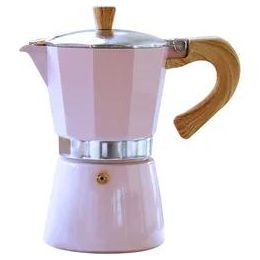 Espressokocher GNALI & ZANI "Venezia", rosa, B:11cm H:23cm T:20cm, Kaffeemaschinen, 9 Tassen, Induktion, Made in Italy
