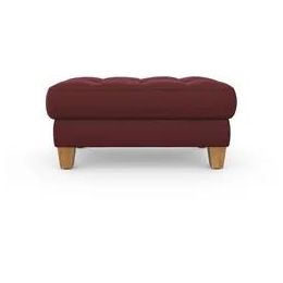 Sit & More Stauraumhocker SIT & MORE "Westham", rot (bordeaux), B:101cm H:47cm T:66cm, 100% Polyester, Hocker, wahlewise mit/ohne Federkern
