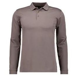 Poloshirt Ragman, Herren, Gr. L, braun (macchiato), Baumwollmischung, regular fit, ohne Ausschnitt, Shirts