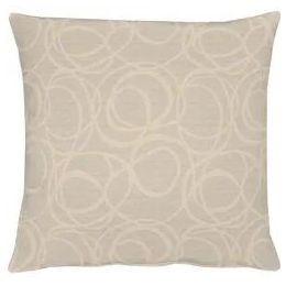 Dekokissen Apelt "4195 Pique Uni" Gr. 1, beige (beige, unifarben), B:39cm L:39cm, Mischgewebe, Dekokissen_Sitzkissen_Kissenh&uuml;llen, Kissenh&uuml;lle mit F&uuml;llung, 1 St&uuml;ck