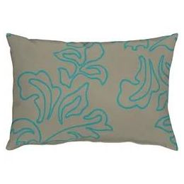 Dekokissen Apelt "Monsun" Gr. 1, blau (t&uuml;rkis, ornamente), B:40cm L:60cm, Kunstfaser, Polyester, Dekokissen_Sitzkissen_Kissenh&uuml;llen, Kissenh&uuml;lle mit F&uuml;llung, 1 St&uuml;ck