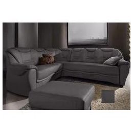 Sit & More Ecksofa SIT & MORE "Benson L-Form", grau (anthrazit), B:265cm H:94cm T:215cm, NaturLeder;Luxus-Microfaser;Luxus-Kunstleder;Primabelle-Microfaser, Sofas, Ecksofa, wahlweise mit Schlaffunktion