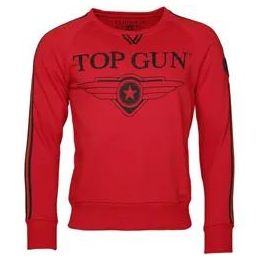 Sweater Top Gun "Streak TG20191013", Herren, Gr. 56XXL, rot, Obermaterial: 100% Baumwolle, Sweatshirts Sweater