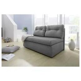 Jockenh&ouml;fer Schlafsofa JOCKENH&Ouml;FER GRUPPE "Torben, B: 130 cm, Liegefl. 126x191 cm", grau, B:130cm T:85cm, Microfaser (100% Polyester), Sofas, Schlafsofa, mit Bettfunktion, Bettkasten & R&uuml;ckenkissen