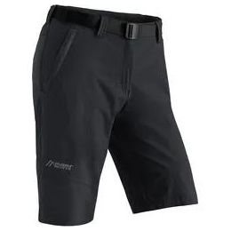 Funktionsshorts Maier Sports "Lawa", Damen, Gr. 48, Normalgr&ouml;&szlig;en, schwarz, 90% Polyamid, 10% Elasthan, Hosen, Damen Shorts, kurze Wanderhose, Outdoorhose mit 2 Taschen, Regular Fit