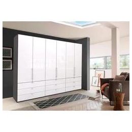 Kleiderschrank Wiemann "Loft", wei&szlig; (havanna, wei&szlig; glas), B:300cm H:216cm, Schr&auml;nke, Kleiderschrank, Glasfront