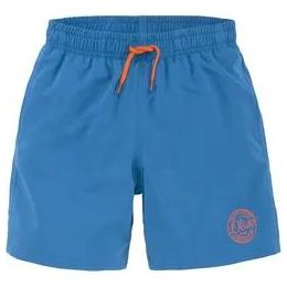 Badeshorts s.Oliver, Kinder, Gr. 134/140, N-Gr, blau, Polyester, Badehosen Badeshorts, mit seitlichem Logodruck