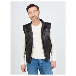 Lederweste JCC "BigVest2", Herren, Gr. 52, schwarz, Obermaterial: 100% Lammleder, Westen