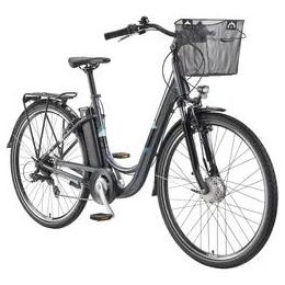 E-Bike Telefunken "Multitalent RC822" Gr. 48, grau (anthrazit, schwarz), Elektrofahrr&auml;der, 48cm, 28 Zoll (71,12cm), Elektrofahrrad, Damen Herren, 28 Zoll, 36,9 V, 531,3 Wh Akku, Pedelec