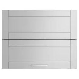 Faltt&uuml;renschrank KOCHSTATION "KS-Ahus", grau (hellgrau matt, wildeiche nachbildung), B:90cm H:70,4cm T:34,9cm, Schr&auml;nke, Breite 90 cm