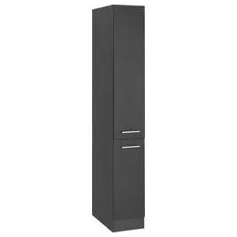 Apothekerschrank KOCHSTATION "KS-Kehl", grau, B:30cm H:200cm T:60cm, MDF, Schr&auml;nke, Apothekerschrank, Breite 30 cm