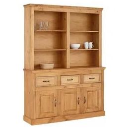 Buffet OTTO HOME "Selma", beige (natur gebeizt, gewachst), Schr&auml;nke, Buffet, Breite 145 cm