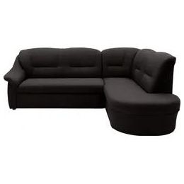 Ecksofa DOMO collection "Faenza f&uuml;r kleine R&auml;ume, Stellma&szlig;e 232x176cm, komfortabel, L-Form", braun (espresso), B:232cm H:88cm T:176cm, 92% Polyester, 8% Nylon, Sofas, Ecksofa, mit Ottomane, zeitlos, elegante Armlehnen, wahlweise mit Bettfunktion