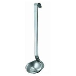 R&ouml;sle So&szlig;enl&ouml;ffel R&Ouml;SLE, silber (edelstahlfarben), B:6,5cm H:5,5cm, Edelstahl 18/10, Kochl&ouml;ffel, Saucenkelle mit Hakengriff, Edelstahl 18/10, sp&uuml;lmaschinengeeignet