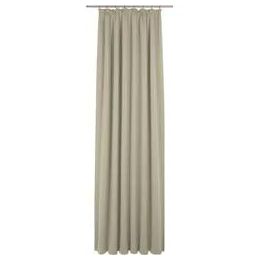 Vorhang WIRTH "Newbury" Gr. 4, grau (taupe), B:130cm H:225cm, Jacquard, Baumwolle, Polyester, Gardinen