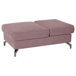 Sit & More Hocker SIT & MORE "Percy", lila (flieder), B:114cm H:43cm T:71cm, Hocker, Sitzhocker, Fu&szlig;h&ouml;he 12 cm, mit Klappfunktion, wahlweise in 2 Fu&szlig;farben