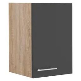 H&auml;ngeschrank Optifit "Kalmar", grau (anthrazit), B:40cm H:58cm T:35cm, Holzwerkstoff, Schr&auml;nke, H&auml;ngeschrank, Breite 40 cm
