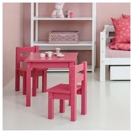 Kindersitzgruppe Hoppekids "MADS Kindersitzgruppe", pink, FSC-zertifizierter Holzwerkstoff, FSC-zertifiziertes teilmassives Holz, MDF, Sitzm&ouml;bel-Sets, in vielen Farben, mit einem Stuhl