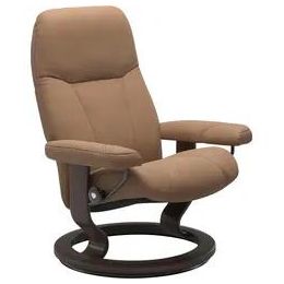 Relaxsessel stressless "Consul", braun (latte batick), B:85cm H:100cm T:77cm, Leder BATICK: BATICK ist ein leicht korrigiertes, durchgef&auml;rbtes und genarbtes M&ouml;belleder, bei dem die meisten Unebenheiten und Spuren in der Regel entfernt wurden.;Leder PALOMA: PALOMA ist ein durchgef&auml;rbtes Semianilin-M&ouml;belleder mit nat&uuml;rlicher Narbung.;ROHLEDER Stoff Q2 FARON: Ein fester zuverl&auml;ssiger Boucl&eacute; mit einem