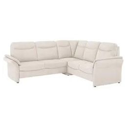 Ecksofa Home Affaire "Tahoma L-Form", beige (creme), B:251cm H:103cm T:231cm, Sofas, Ecksofa, mit Armlehnfunktion, wahlweise Bettfunktion, Schublade, Relaxfunktion