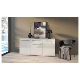 Kommode OTTO HOME "Piano", beige (beige hochglanz), B:150cm H:84,6cm T:45,2cm, Spanplatte, Sideboards, Kommode, UV lackiert, Soft-Close Funktion