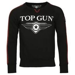 Sweater Top Gun "Streak TG20191013", Herren, Gr. 54XL, schwarz, Obermaterial: 100% Baumwolle, Sweatshirts Sweater