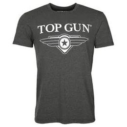 T-Shirt Top Gun "Cloudy TG20191006", Damen, Gr. 56XXL, grau (anthrazit), Obermaterial: 100% Baumwolle, Shirts T-Shirt