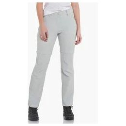 Sch&ouml;ffel Zip-away-Hose SCH&Ouml;FFEL "Pants Zip Off", Damen, Gr. 38, Normalgr&ouml;&szlig;en, grau, Oberstoff : 89% Nylon 11% Elasthan, Hosen