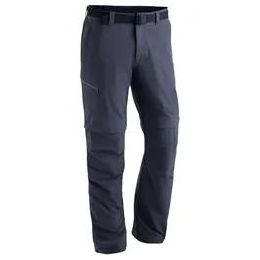 Funktionshose Maier Sports "Tajo 2", Herren, Gr. 25, Kurzgr&ouml;&szlig;en, blau (dunkelblau), 90% Polyamid, 10% Elasthan, Hosen Funktionshose, Herren Wanderhose, zipp-off Outdoor-Hose, 4 Taschen, Regular Fit