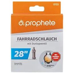 Fahrradschlauch Prophete "f&uuml;r Reifengr&ouml;&szlig;e 28", schwarz, Fahrradschl&auml;uche, 48mm, Dunlopventil (DV), 28 Zoll (71,12cm)