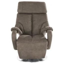 Sit & More TV-Sessel SIT & MORE "Invito", grau (taupe), B:80cm H:113cm T:80cm, Luxus-Kunstleder;NaturLEDER (echtes Rindsleder);Luxus-Microfaser (100% Polyester), Sessel, Fernsehsessel, in Gr&ouml;&szlig;e M, wahlweise mit Motor und Aufstehhilfe