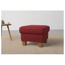 Stauraumhocker Home Affaire "Caldera", rot (bordeaux), B:58cm H:48cm T:58cm, 100% Polyester, Hocker, Stauraum, auch in Easy Care-Bezug f&uuml;r einfaches Reinigen mit Wasser