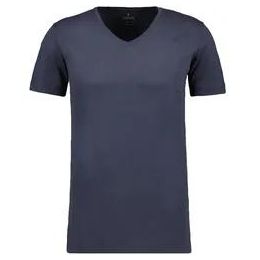 T-Shirt Ragman "Set:", Herren, Gr. XXL, blau (marineblau), Jersey, Baumwolle, slim fit, V-Ausschnitt, Shirts T-Shirt