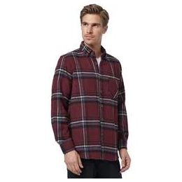 Langarmhemd Rusty Neal, Herren, Gr. S, EURO-Gr&ouml;&szlig;en, lila (beere), 65% Polyacryl, 20% Polyester, 15% Baumwolle, kariert, Hemden, im trendigen Holzf&auml;ller-Look
