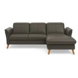 Sit & More Ecksofa SIT & MORE "Romero L-Form", grau (anthrazit), B:245cm H:91cm T:178cm, 100% Polyester, Sofas, Ecksofa, wahlweise mit oder ohne Relax-Funktion, Bettfunktion, Bettkasten