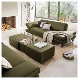 3-Sitzer W.Schillig "taboo Designsofa mit hohem Sitzkomfort", gr&uuml;n (camouflage z69), B:232cm H:76cm T:101cm, Flachgewebe S22 (100% Polyester);Stoff S37 (100% Polyester): Luxus-Microfaser in Lederoptik;Longlife Xtra-Leder Z59: Glattleder mit modischer Pr&auml;gung. Hautst&auml;rke 0, 9 - 1, 1 mm;Longlife Xtra-Leder Z69: Das feinnarbige, gedeckte Softleder Z69 besticht durch seine au&szlig;ergew&ouml;hnliche Weichheit i